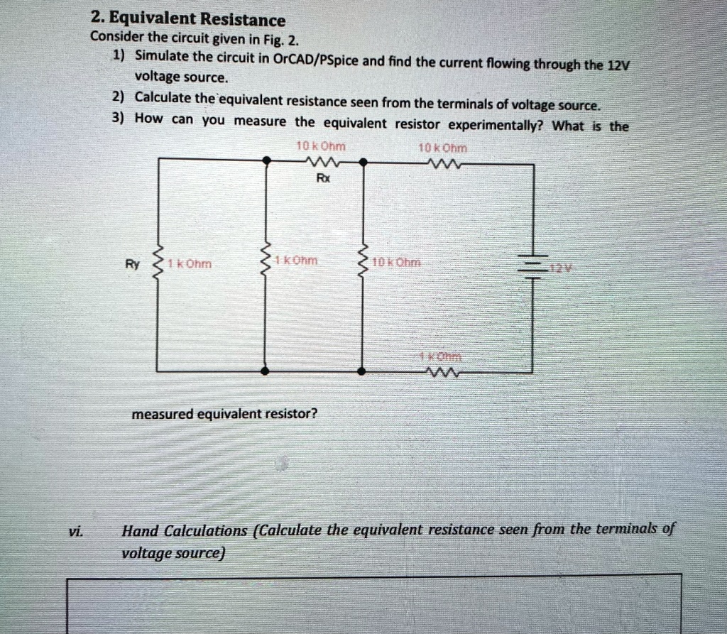 2 equivalent resistance consider the circuit given in fig 2 1 simulate ...