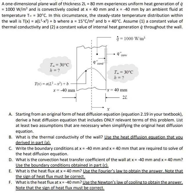 SOLVED: Please use Fundamentals of Heat and Mass Transfer (8th Ed.), by Bergman, Lavine ...
