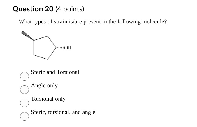 SOLVED: Question 20 (4 points) What types of strain is/are present in ...