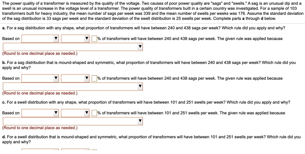 the power quality of transformer measured by the quality of the voltage ...