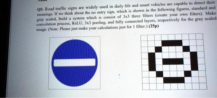 [GET ANSWER] Q5: Road traffic signs are widely used in daily life and ...