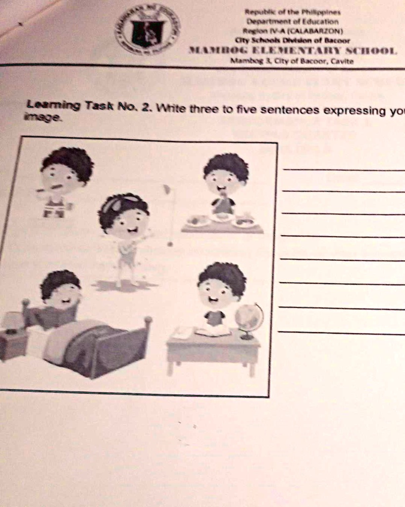 [GET ANSWER] learning task no 2 write three to five sentences expressing your point ofimage ...