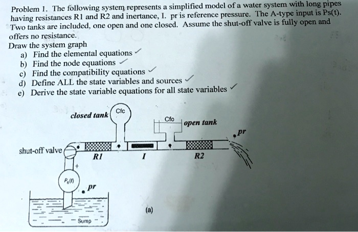 Problem 1. The following system represents a simplified model of a ...