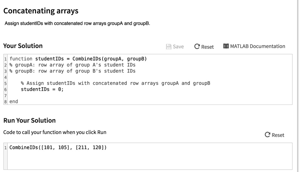 assign studentids with concatenated row arrays groupa and groupb ... assign studentids with concatenated row arrays groupa and groupb ...