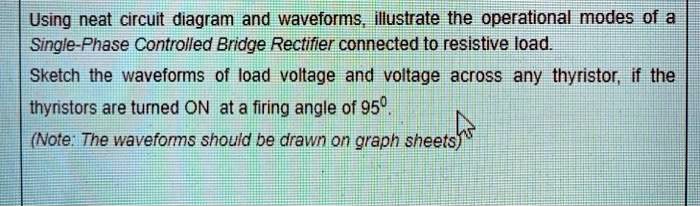Solved Using A Neat Circuit Diagram And Waveforms Illustrate The