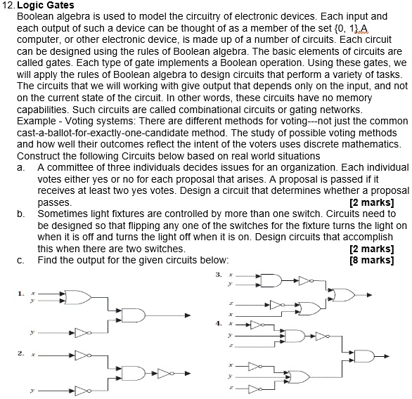 VIDEO solution: Logic Gates and Boolean Algebra Boolean algebra is used ...