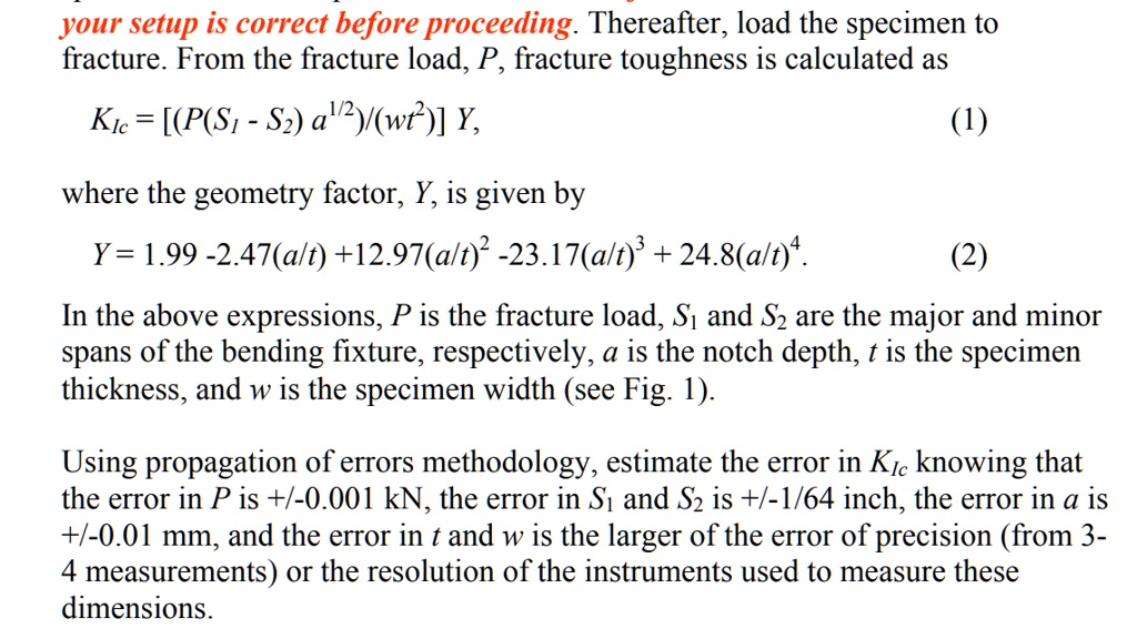 SOLVED:your setup is correct before proceeding. Thereafter, load the ...
