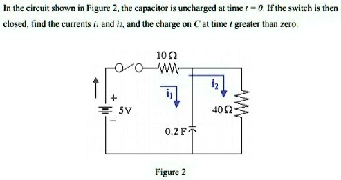 SOLVED: In the circuit shown in Figure the capacitor uncharged at time 0.IF' the switch is then ...