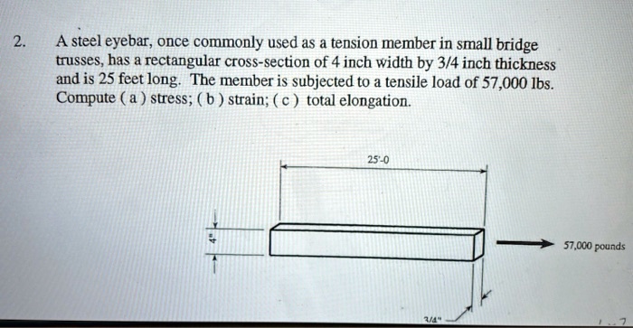 a steel eyebar once commonly used as tension member in small bridge ...