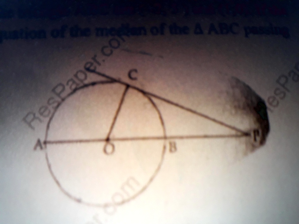 SOLVED: 'In the given adjoining figure ab is a diameter of a circle ...