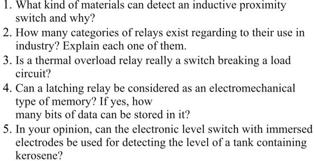 What kind of materials can detect an inductive proximity switch and why ...