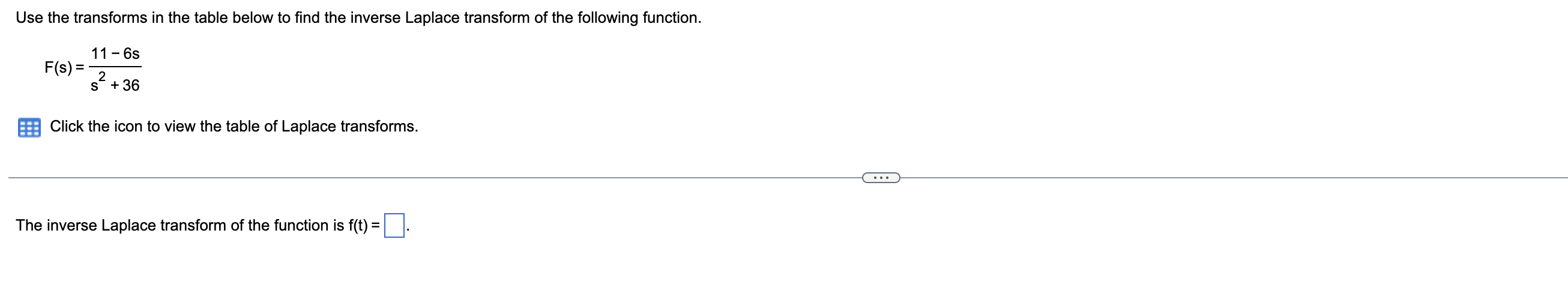 Use The Transforms In The Table Below To Find The Inverse Laplace