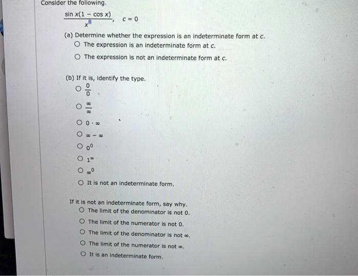SOLVED: Consider the following expression: sin X(1 - cos X). Determine whether the expression is ...