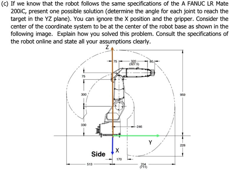 (c) If we know that the robot follows the same specifications of the A ...
