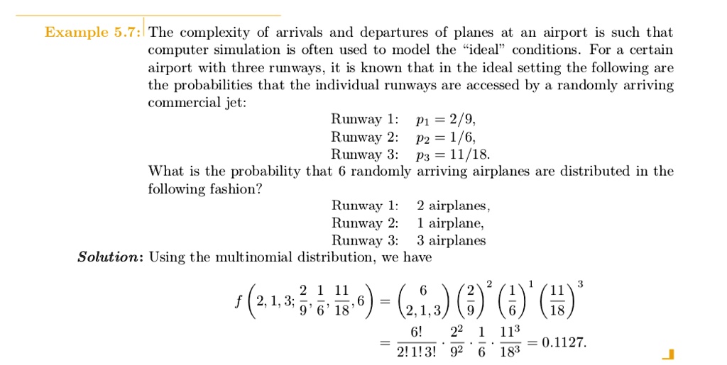 Example 5.7:| The complexity of arrivals and departures of planes at al ...