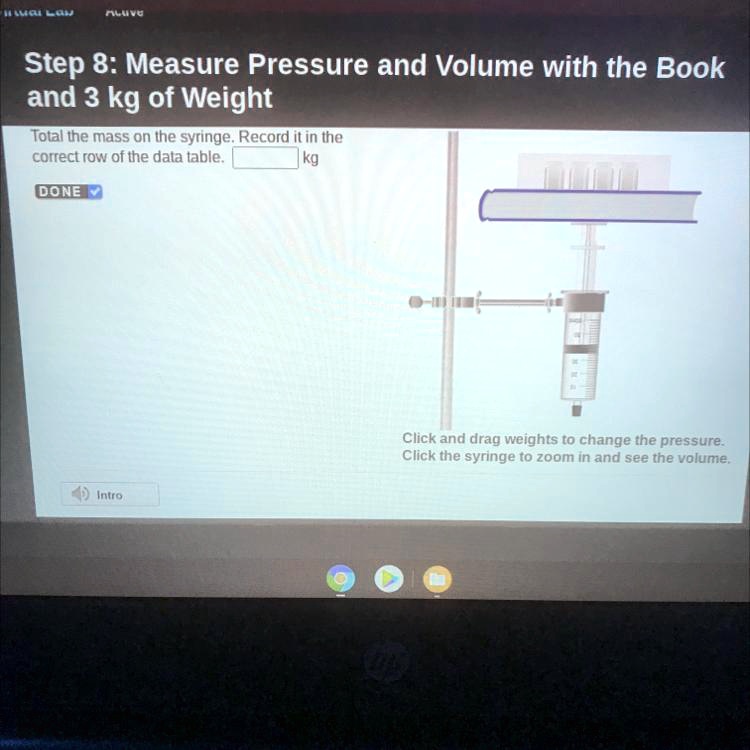 Step 8: Measure Pressure and Volume with the Book and 3 kg of Weight ...