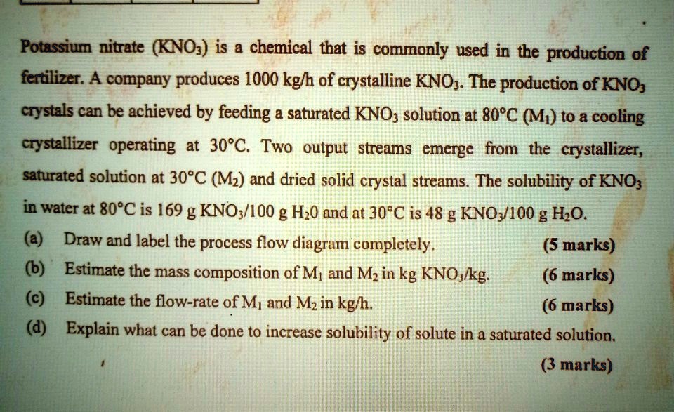 potassium nitrate kno is a chemical that is commonly used in the ...