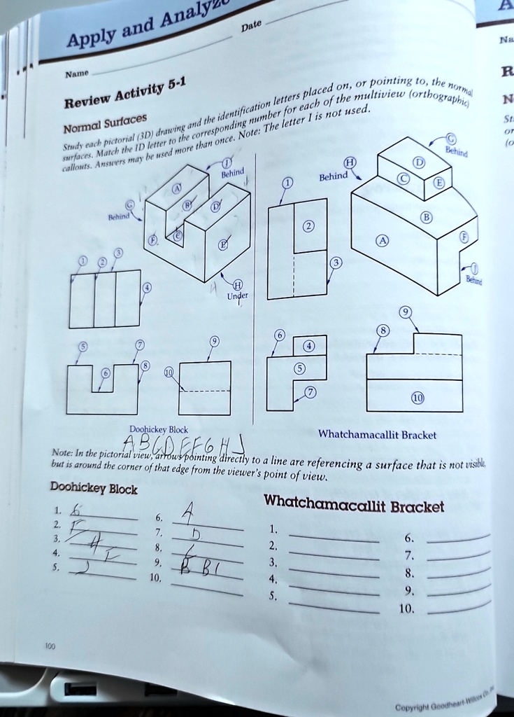 Apply and Analyze Name Review Activity 5-1 Normal Surfaces Date Study ...