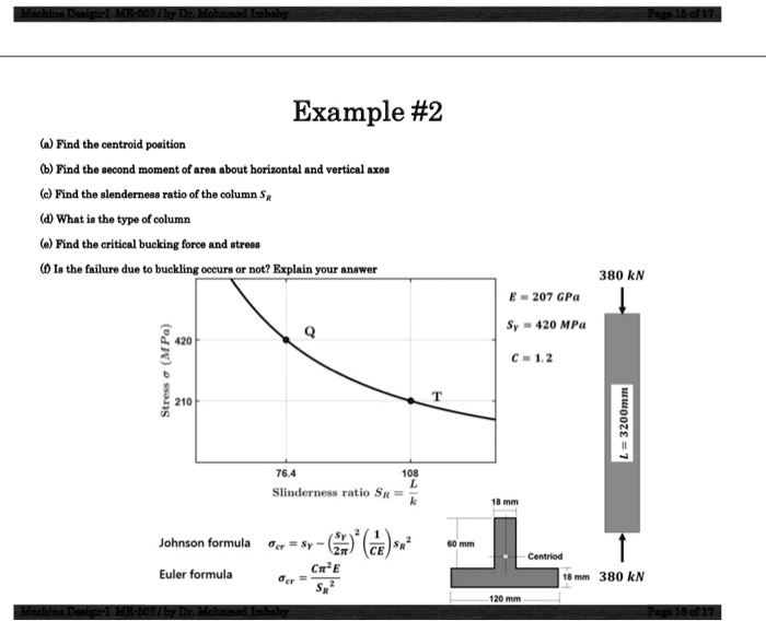 Example #2 (a) Find the centroid position (b) Find the second moment of ...