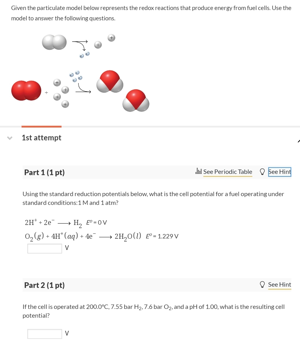 SOLVED: Given the particulate model below represents the redox reactions that produce energy ...