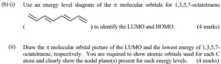 b j use an energy level diagram of the molecular orbitals for 1357 ...