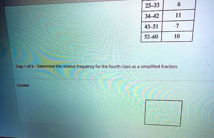 25 33 34 42 43 51 52 60 10 step 1 0f2 determine the relative...