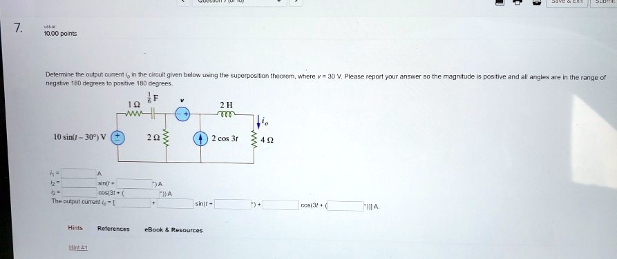 7 value 1000 points determine the output current i in the circuit given below using the ...