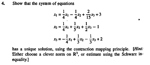 show that the system of equations xi 7x1 43 3 32 2 zx1 32 39 2 has ...