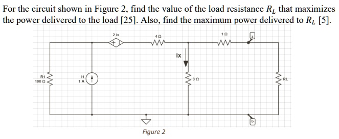 SOLVED: For the circuit shown in Figure 2, find the value of the load resistance Rz that ...