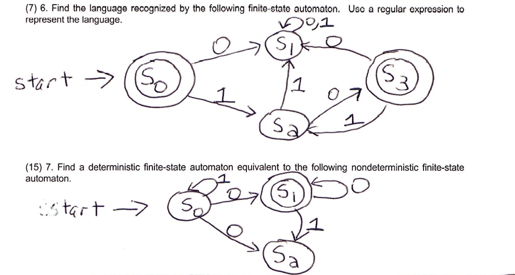 Solved A Find The Language Recognized By The Following Finite State Automaton Use A Regular