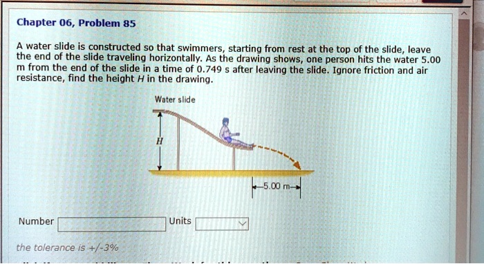 chapter 06 problem 85 water slide is constructed so that swimmers ...