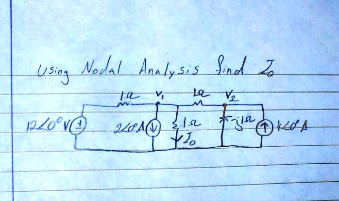 SOLVED: Find Io using nodal analysis. Using Nodal Analysis, we can ... SOLVED: Find Io using nodal analysis. Using Nodal Analysis, we can ...