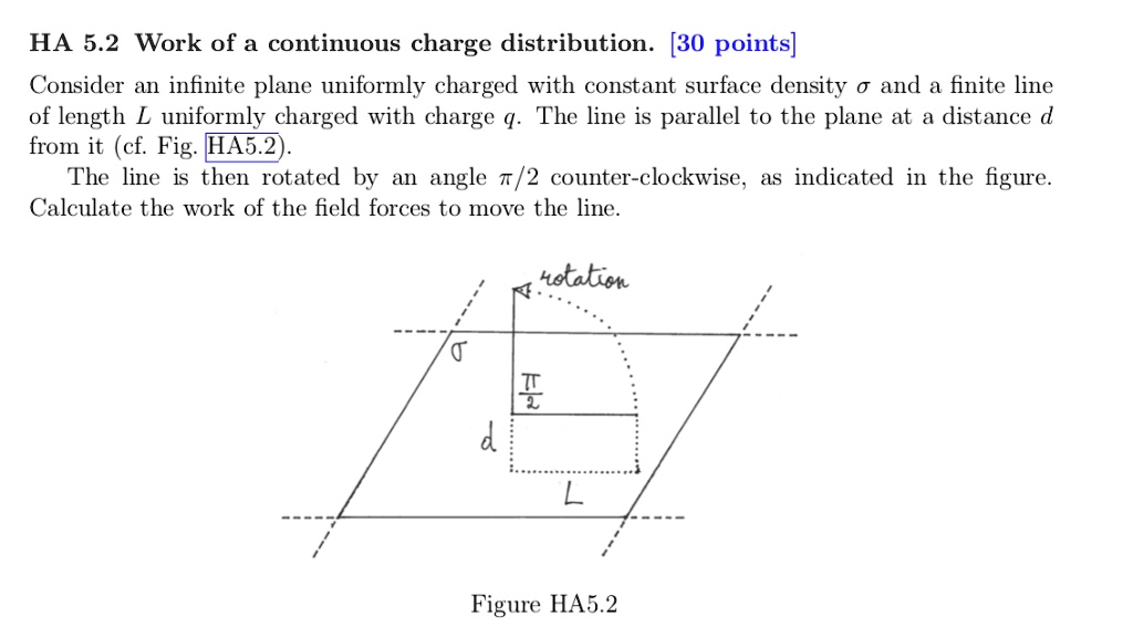 VIDEO solution: HA 5.2 Work of a Continuous Charge Distribution [30 ...