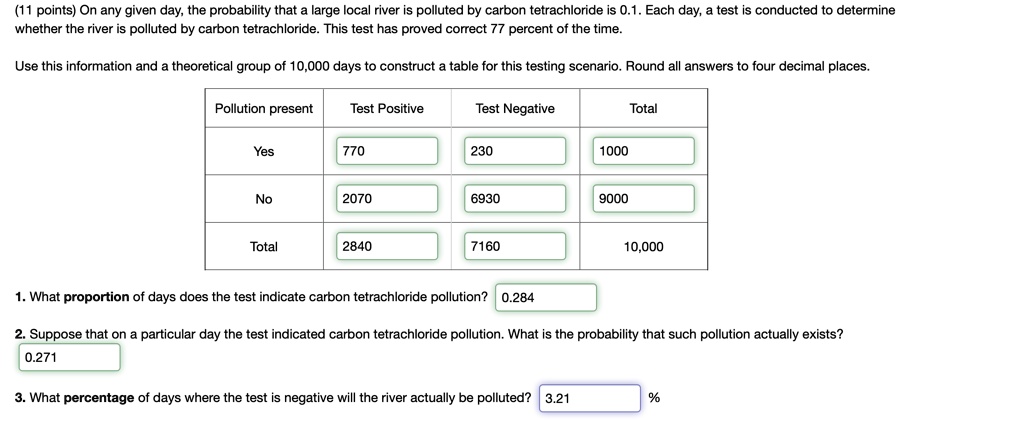SOLVED: (11 points) On any given day; the probability that arge local ...