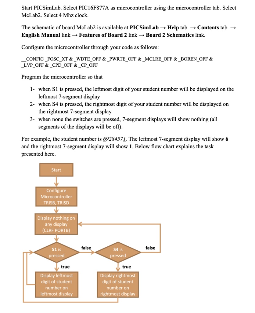 Start PICSimLab. Select PIC16F877A as microcontroller using the ...