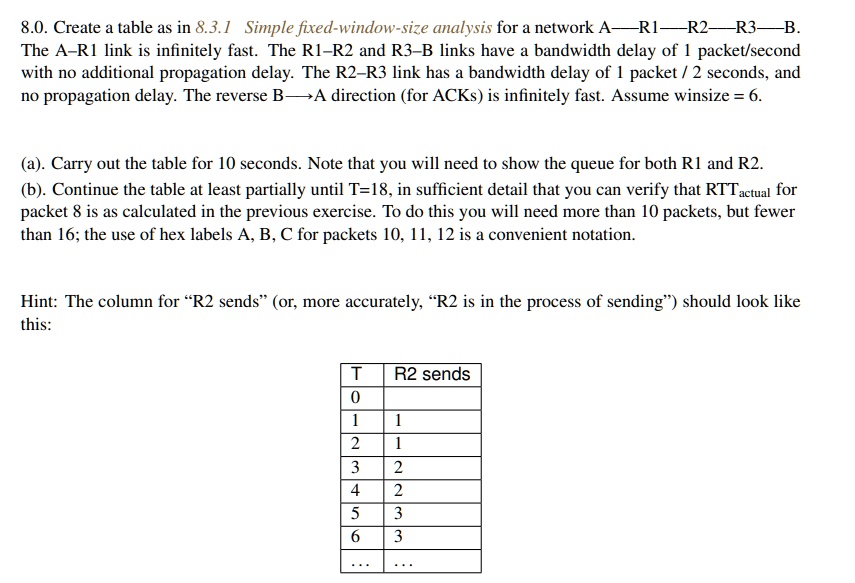 SOLVED: Texts: 8.0. Create a table as in 8.3.1 Simple fixed-window-size ...