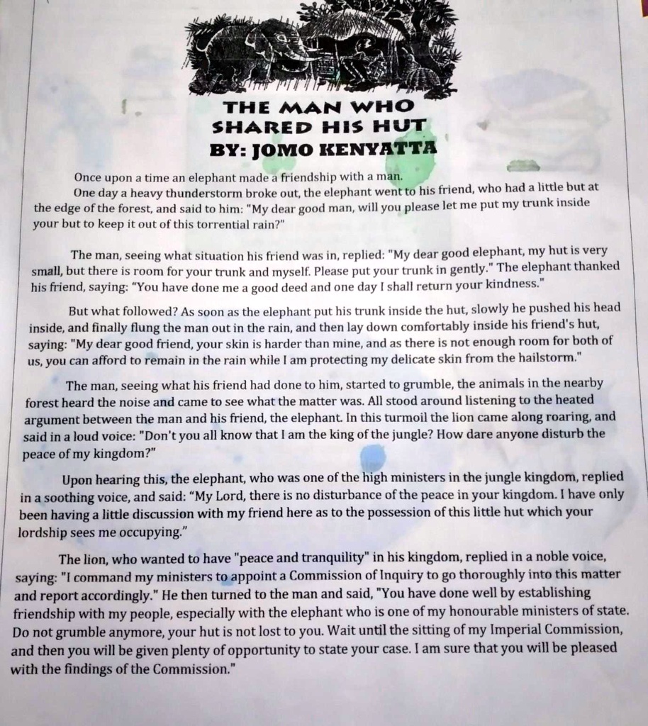 why did the encounter between the man and the elephant happen the man ...