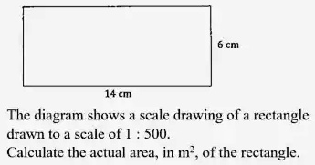 SOLVED: 14cm The diagram shows scale drawing of a rectangle drawn (0 ...
