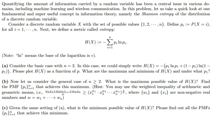 quantifying the amount of information carried by a random variable has been a central issue in ...