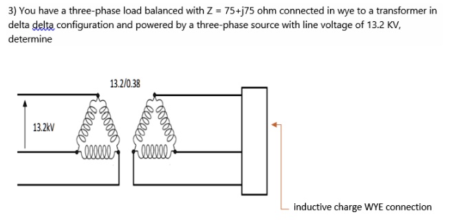 SOLVED: Using Simulink, simulate the circuit above: You have a three-phase load balanced with Z ...