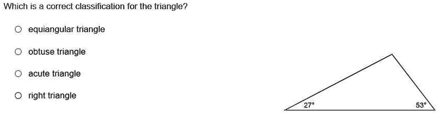 SOLVED: 'Asap this is the rest of my points! Which is a correct classification for the triangle ...