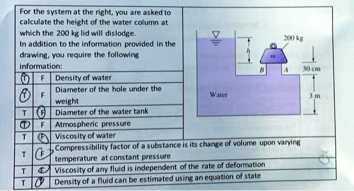 SOLVED: For the system at the right, you are asked to calculate the ...