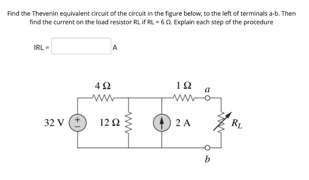 SOLVED: Find the Thevenin equivalent circuit of the circuit in the figure below, to the left of ...