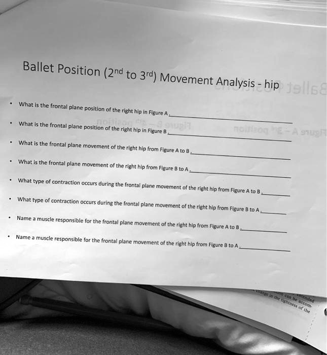 Ballet Position (2nd to 3rd) Movement Analysis hip 20 What is the ...