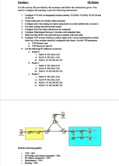 SOLVED: Question 20 Markl Use the activity file provided by the examiner and follow the ...