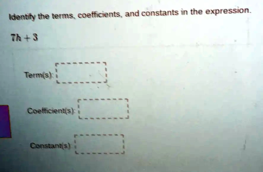 What Are Like Terms Coefficients And Constants