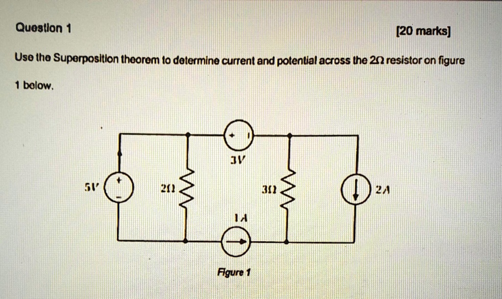 Video Solution [20 Marks] Use The Superposition Theorem To Determine