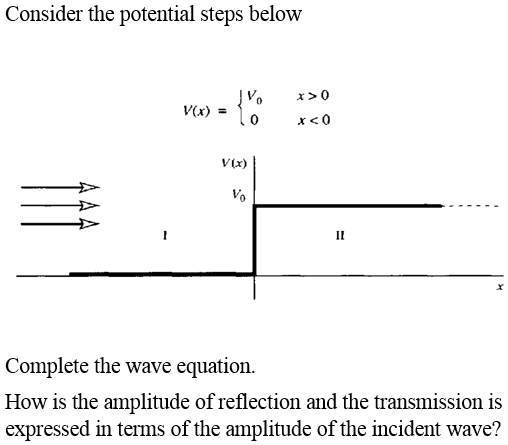 SOLVED: Consider the potential steps below x>0 x