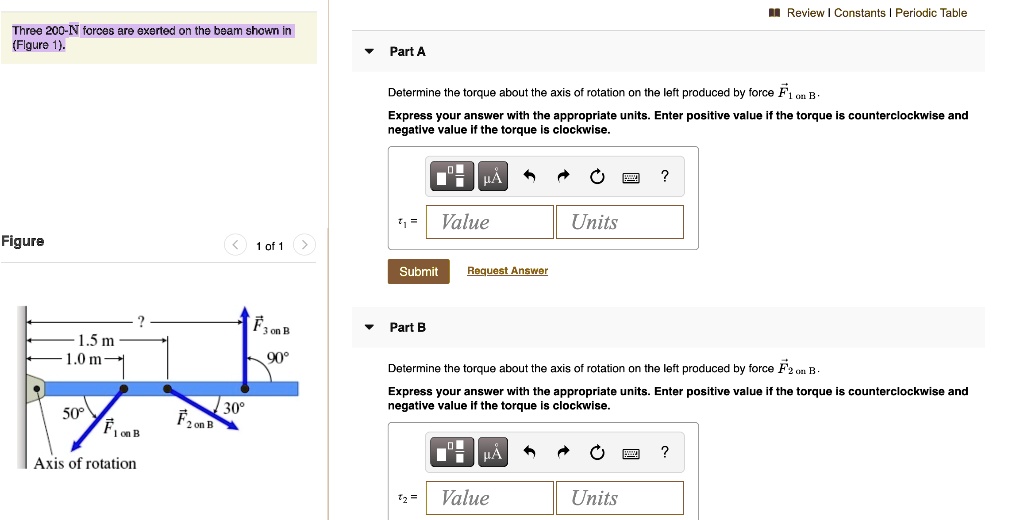 review constants periodic table three 200 n forces are exerted on the ...