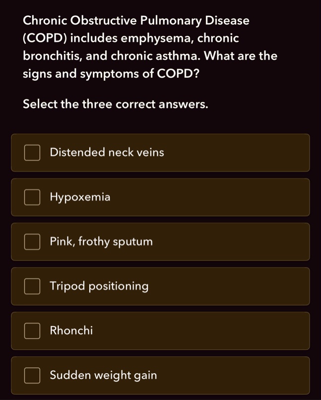 [GET ANSWER] chronic obstructive pulmonary disease copd includes ...